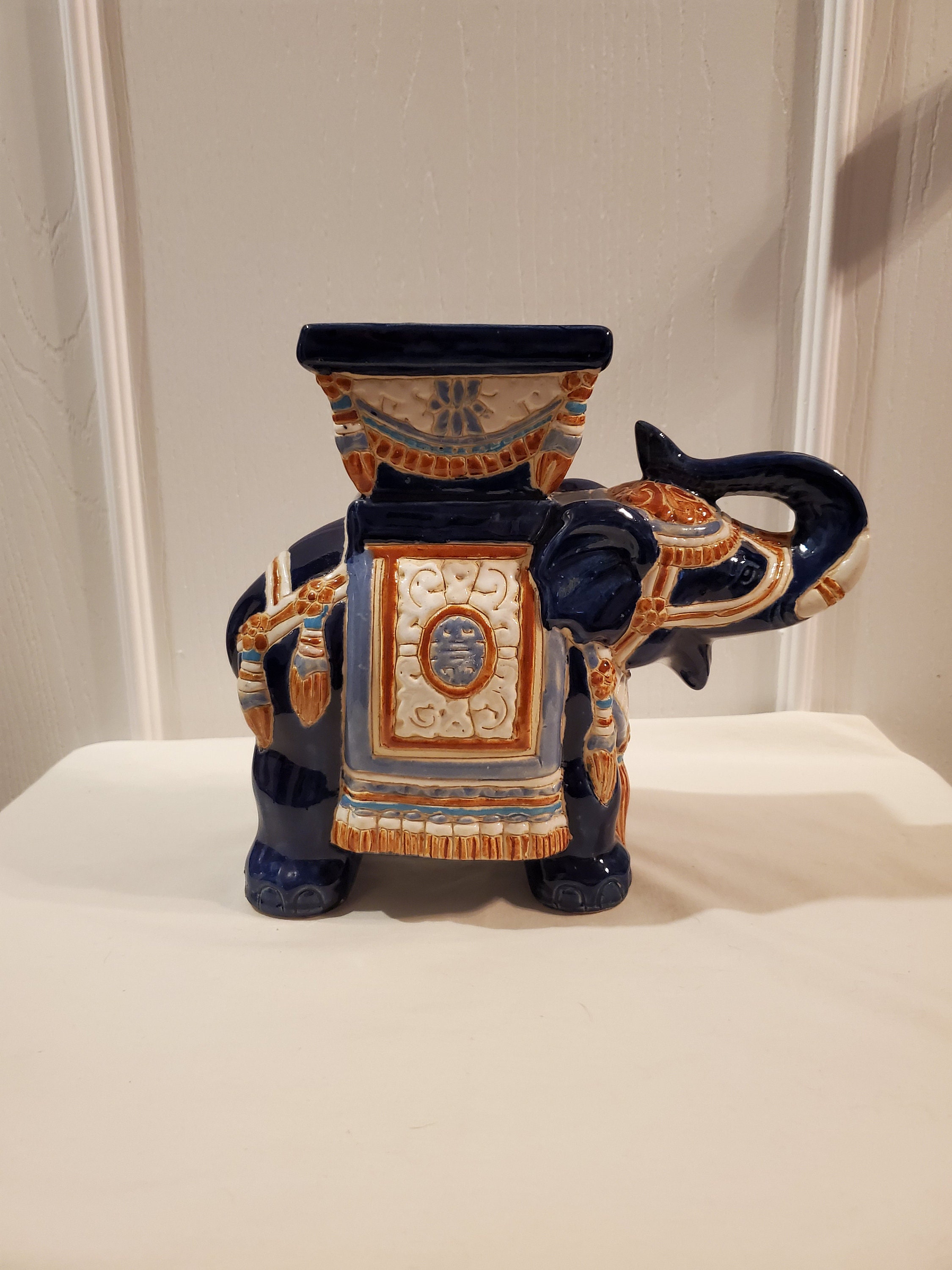 Ceramic Elephant Plant Stand for sale | Only 3 left at -75%