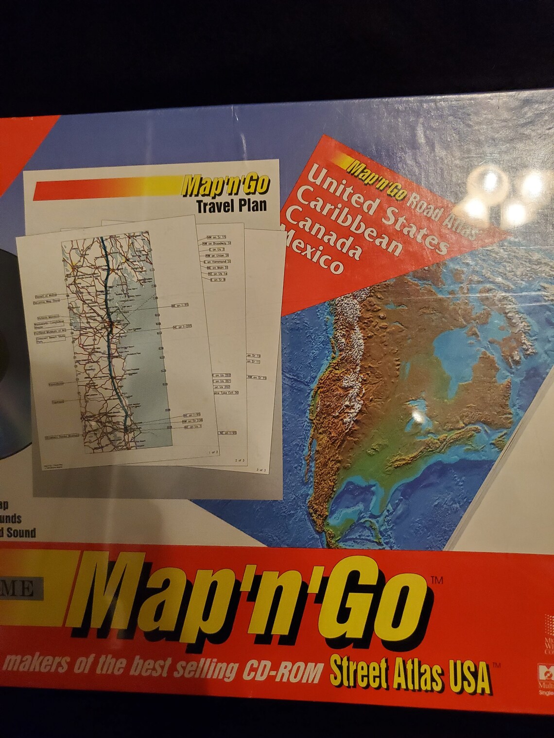 DeLorme Map N Go Complete Travel Planner for North America | Etsy