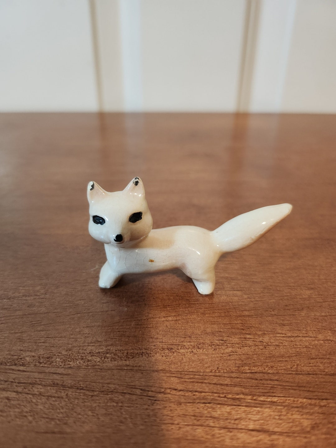 Miniature Beige/brown Fox Figurine - Etsy