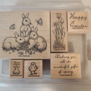 Stampin up Rubber Stamp Set - Gifts of Spring - 2000 - Spring & Easter ...
