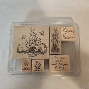 Stampin up Rubber Stamp Set - Gifts of Spring - 2000 - Spring & Easter ...