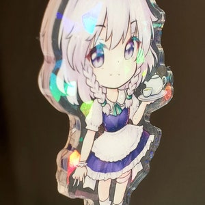 Touhou Project Sakuya Izayoi 2.5 Inch Double Sided Charm Keychain - Etsy