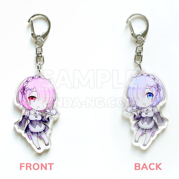 Re Zero Keychain - Etsy