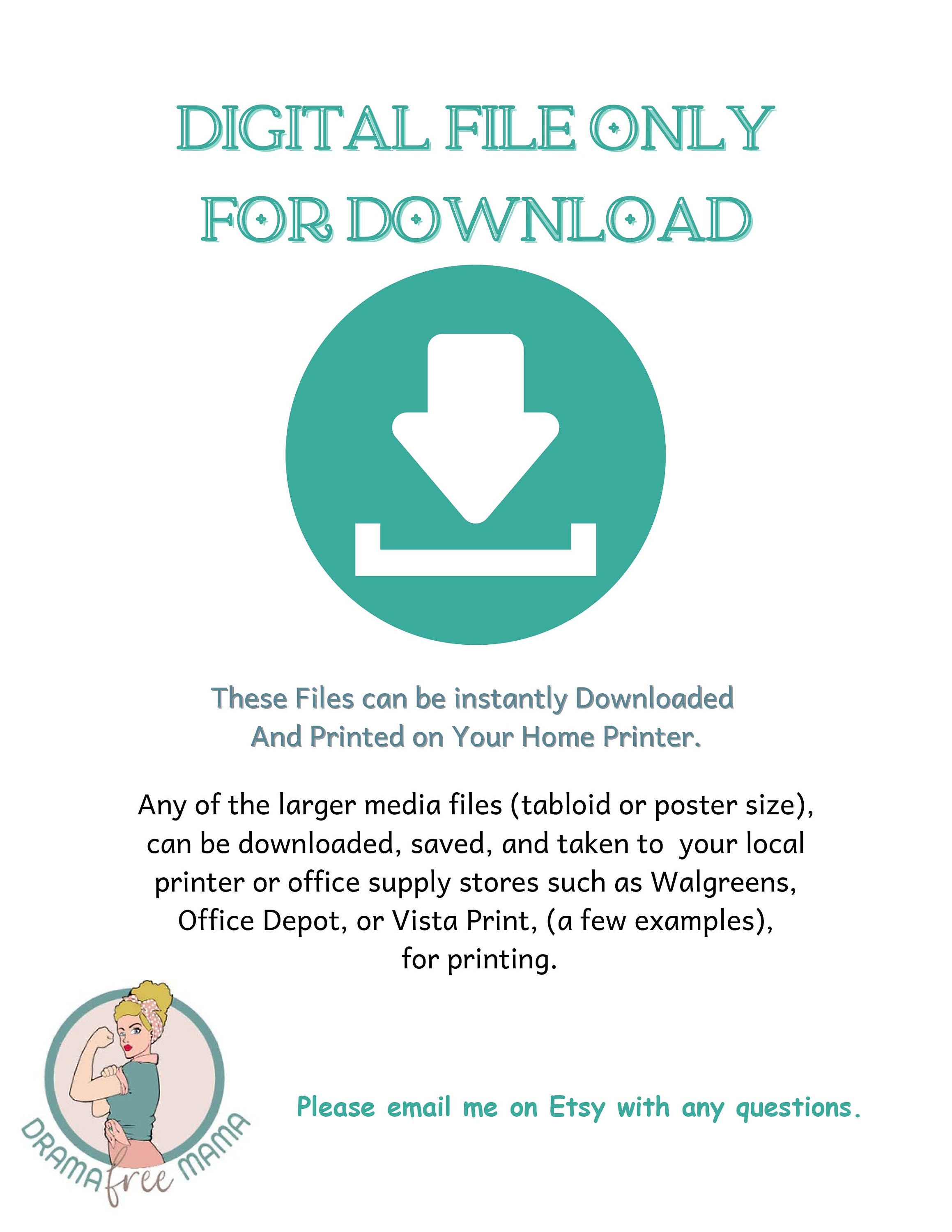 Printable Household Preparation Files, Digital Forms for Household ...
