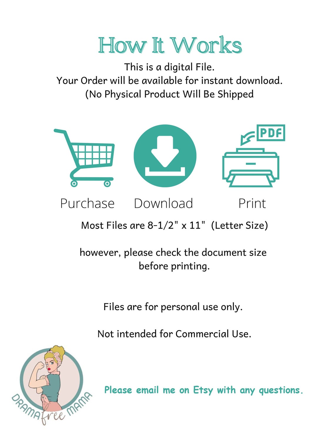 Printable Household Preparation Files, Digital Forms for Household ...