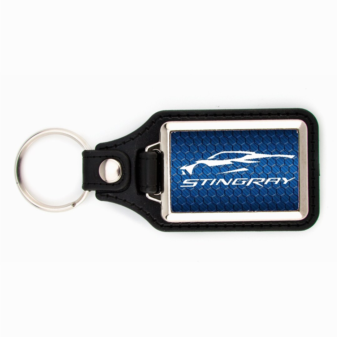Corvette Stingray C8 Keychain Key Ring Chain - Etsy