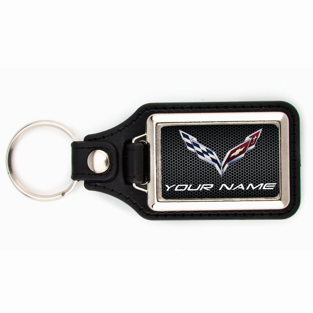 Personalized Corvette Stingray Keychain Key Ring Chain - Etsy