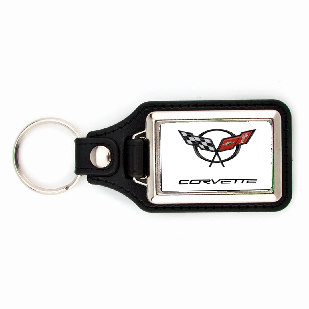 Corvette Keychain Key Chain Ring Chevy - Etsy