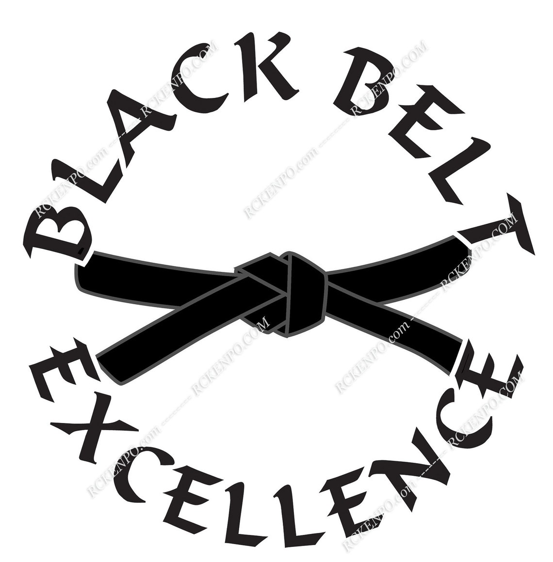Black Belt Excellence JPG Digital File Instant Download, Karate Sticker ...