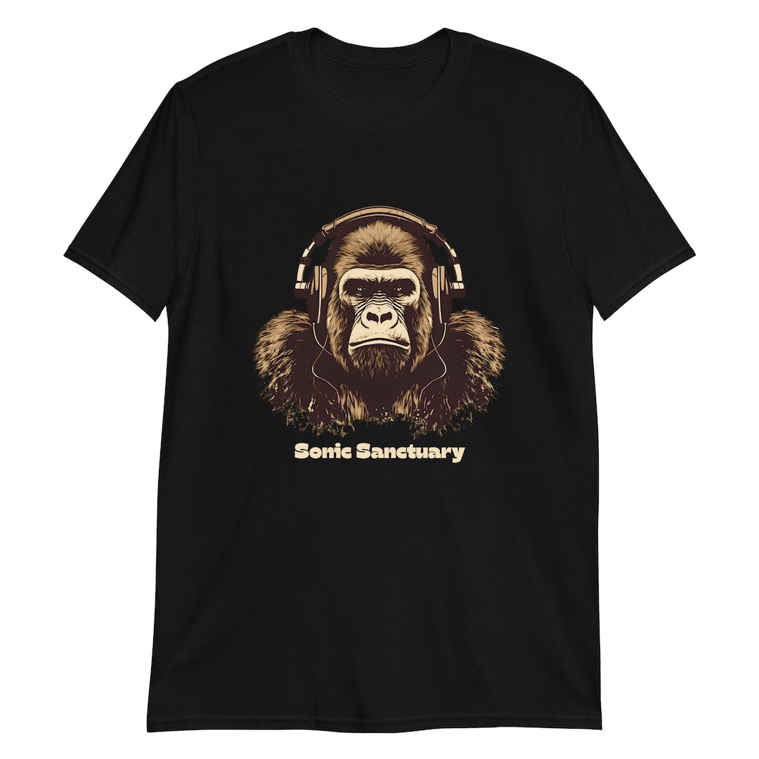Sonic Sanctuary: Musical Gorilla T-shirt - Etsy