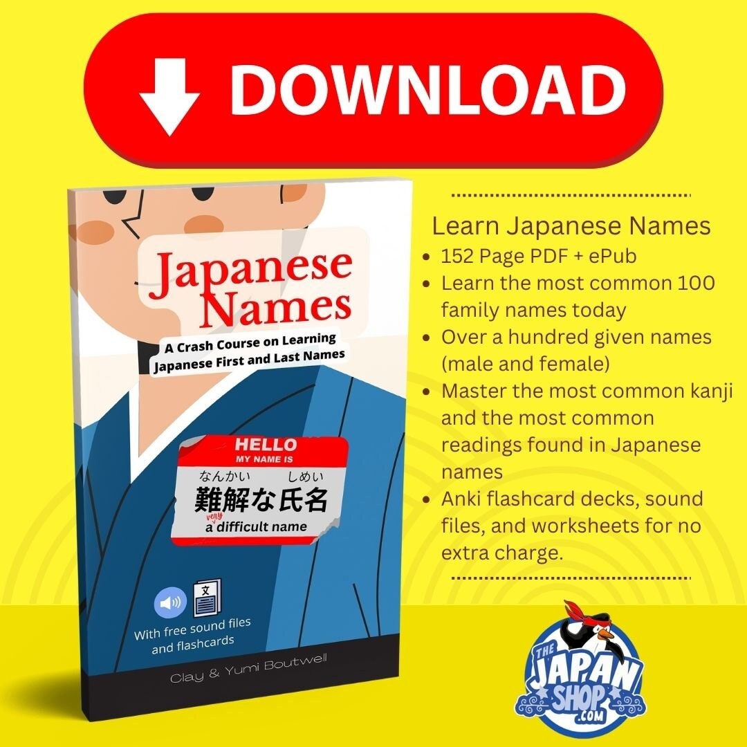 Japanese Names - A Crash Course on Learning Japanese First and Last ...