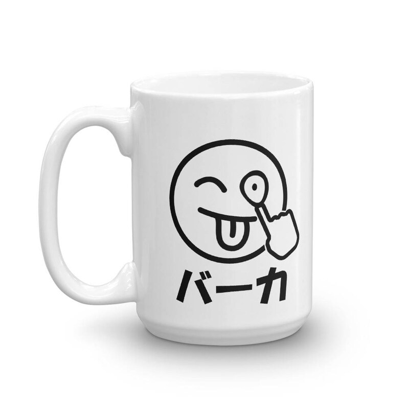 Baka Smiley Akkanbe- Face Japanese Anime Mug - Etsy