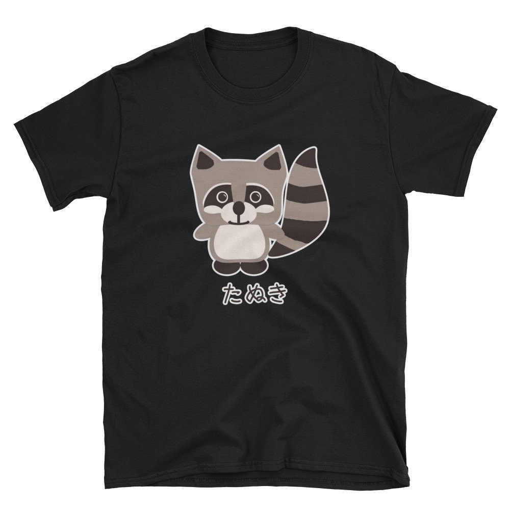 Kawaii Tanuki Short-sleeve Unisex T-shirt - Etsy