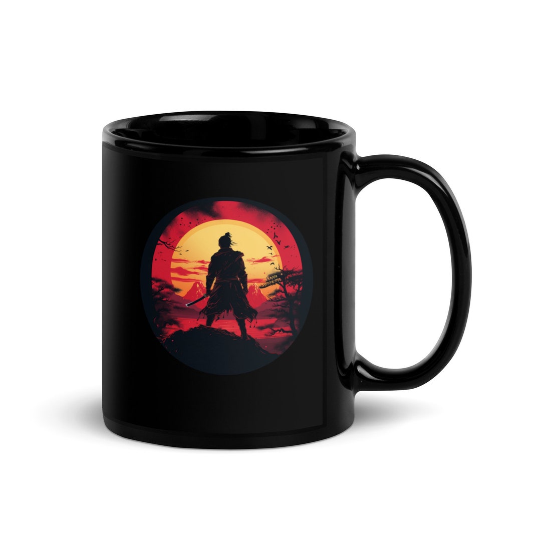 Lone Samurai Stares Into the Rising Sun - Etsy