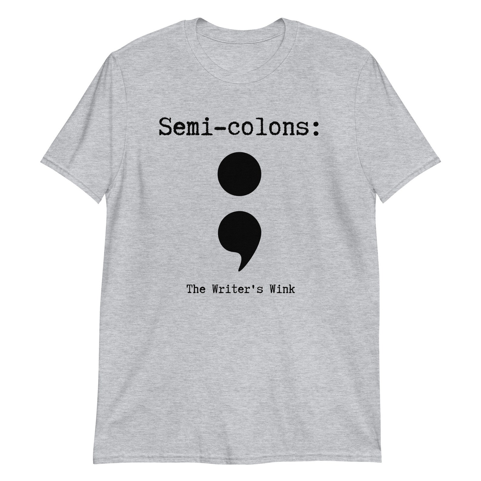 Winking Punctuation: Semi-colon Magic T-shirt - Etsy