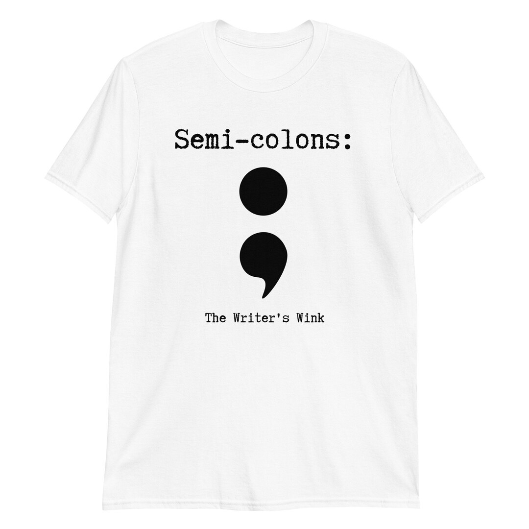 Winking Punctuation: Semi-colon Magic T-shirt - Etsy