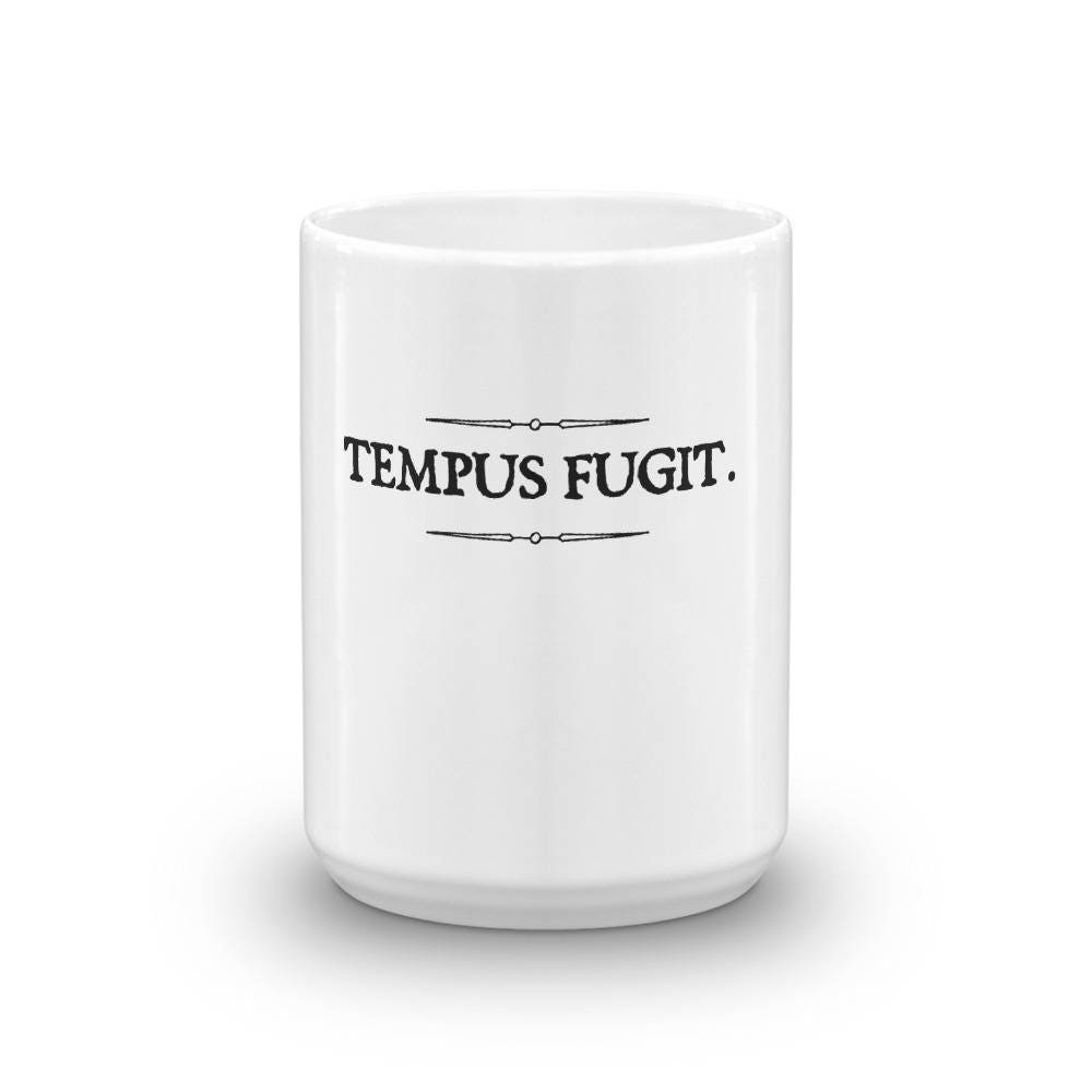 Tempus Fugit Time Flies Latin Saying Mug - Etsy