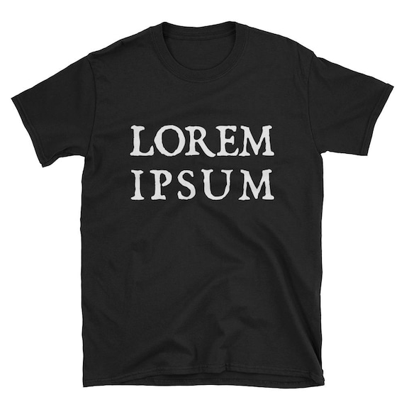 Lorem Ipsum Internet Type and Printing Dummy Latin Text | Etsy