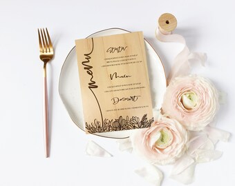 Wood Menu Sign - Etsy