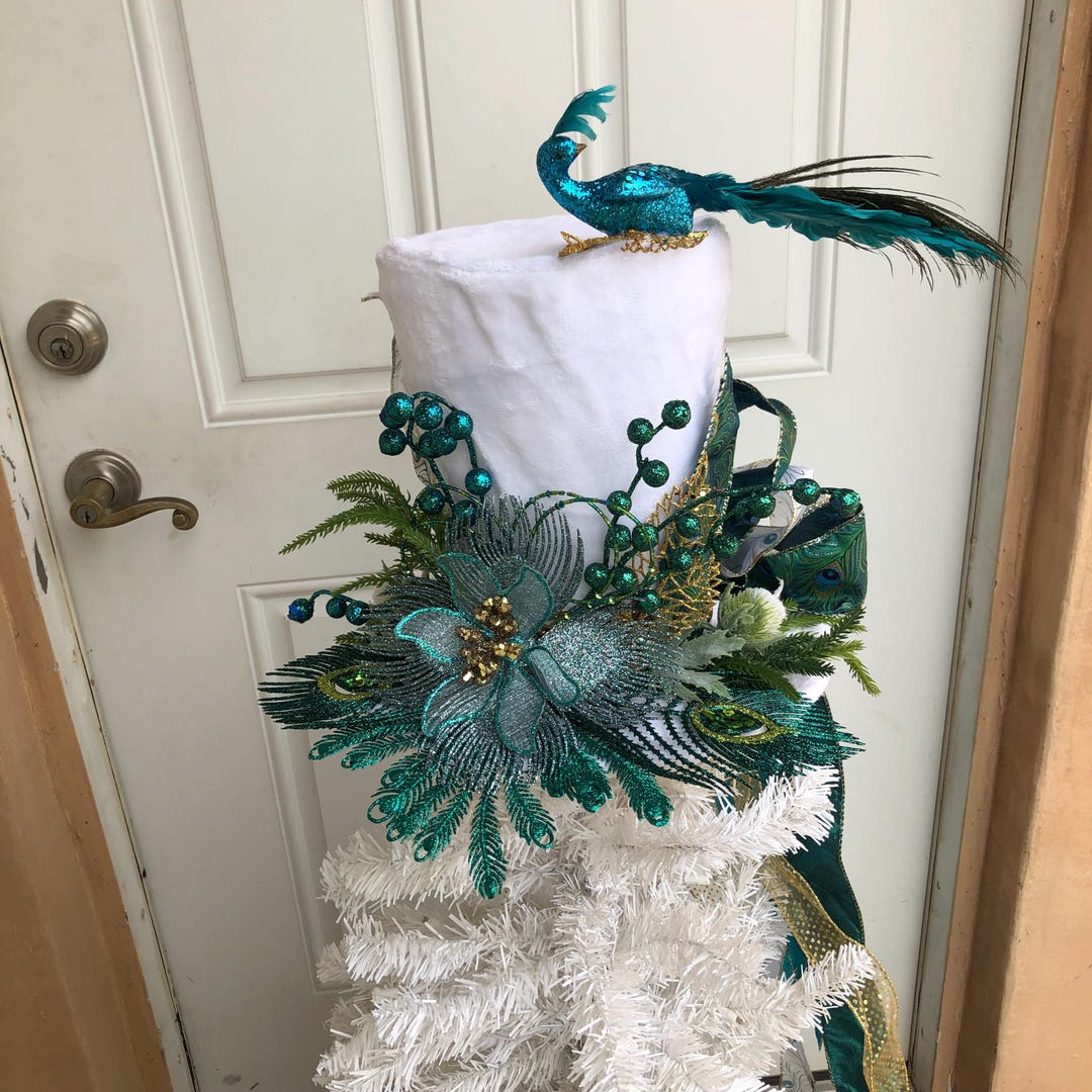 Christmas Tree Topper Hat Tree Topper Peacock Tree Topper Wreath ...