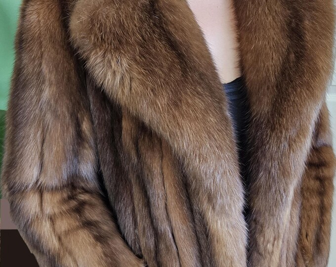 Beautiful Genuine Sable 80s Fur Coat - Etsy
