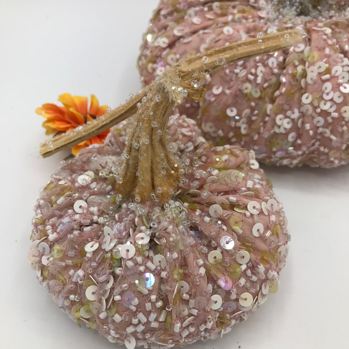 Embellished Pumpkin Bridal Shower Gift Cinderella Pumpkin Pink Fall ...
