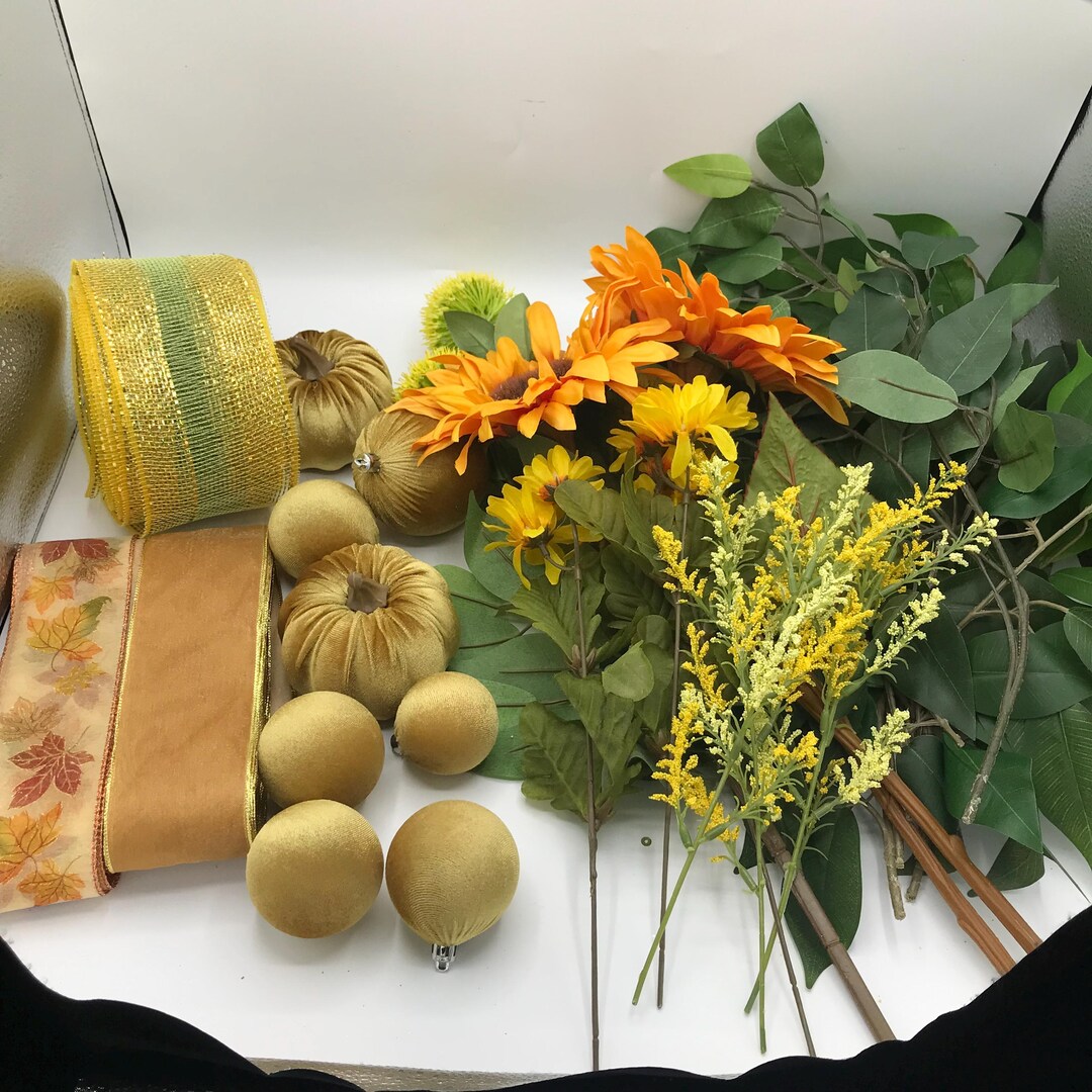 Fall Wreaths KIT How to Make a Wreath Wreath Supplies Wreath Decor Easy ...