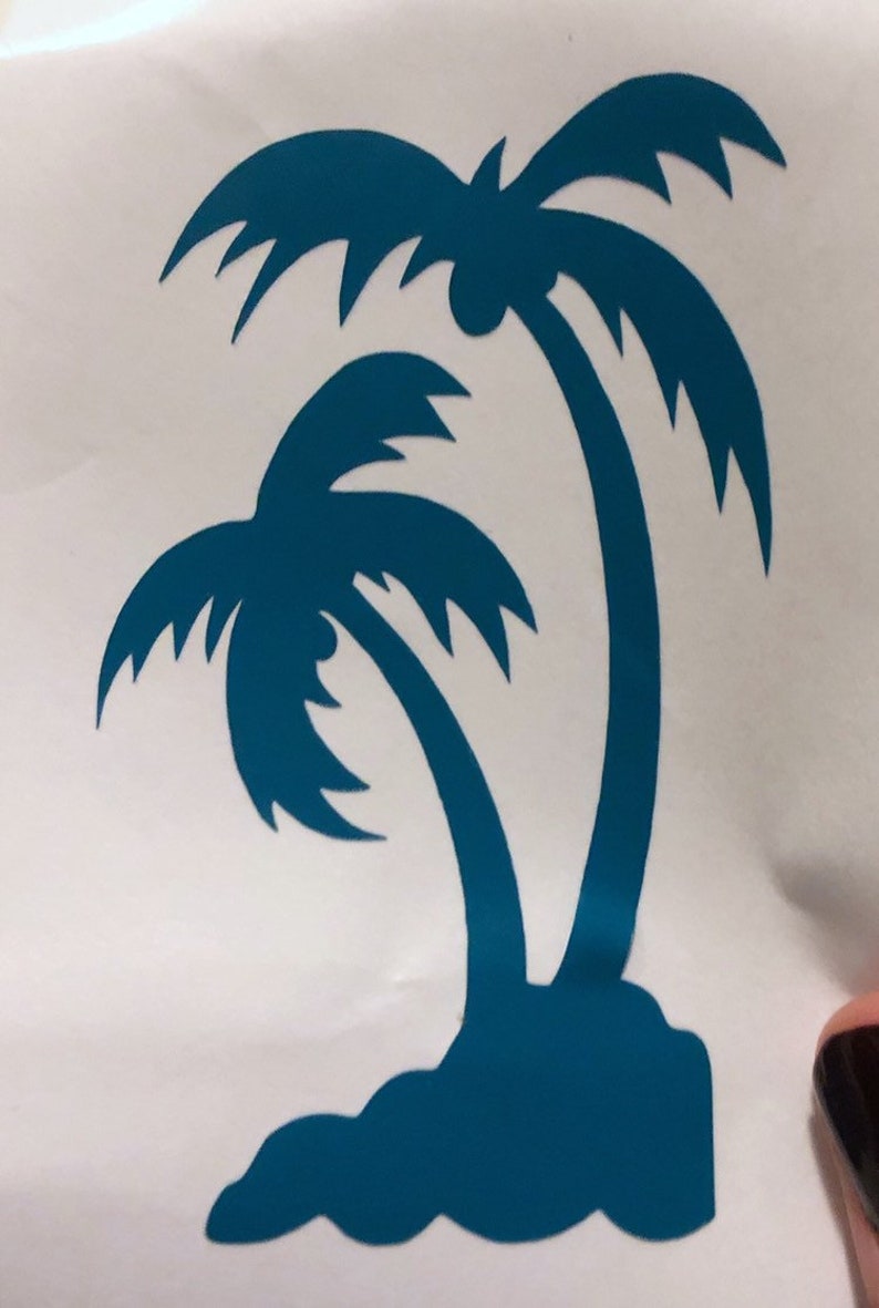 Palm Tree Decal Palm Tree Sticker Laptop Sticker Tumbler - Etsy