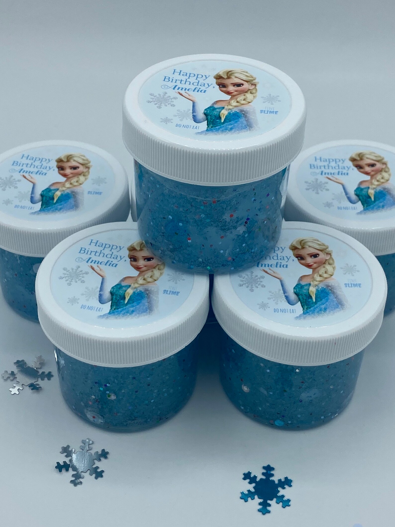 Elsa Frozen Princess Glitter Slime Party Favors (6 Pack) - Etsy