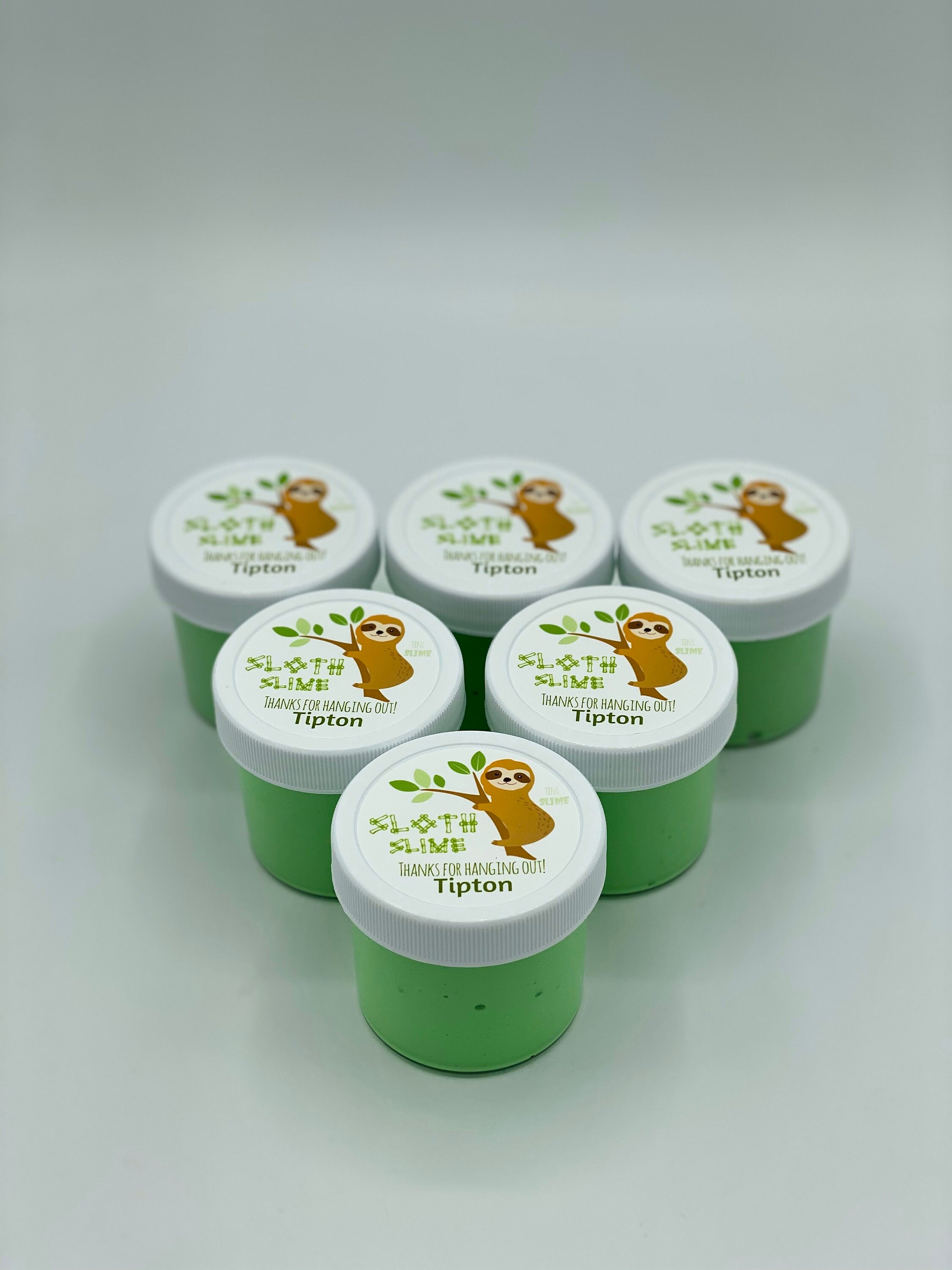 Sloth Slime Party Favors Sloth Party | Etsy