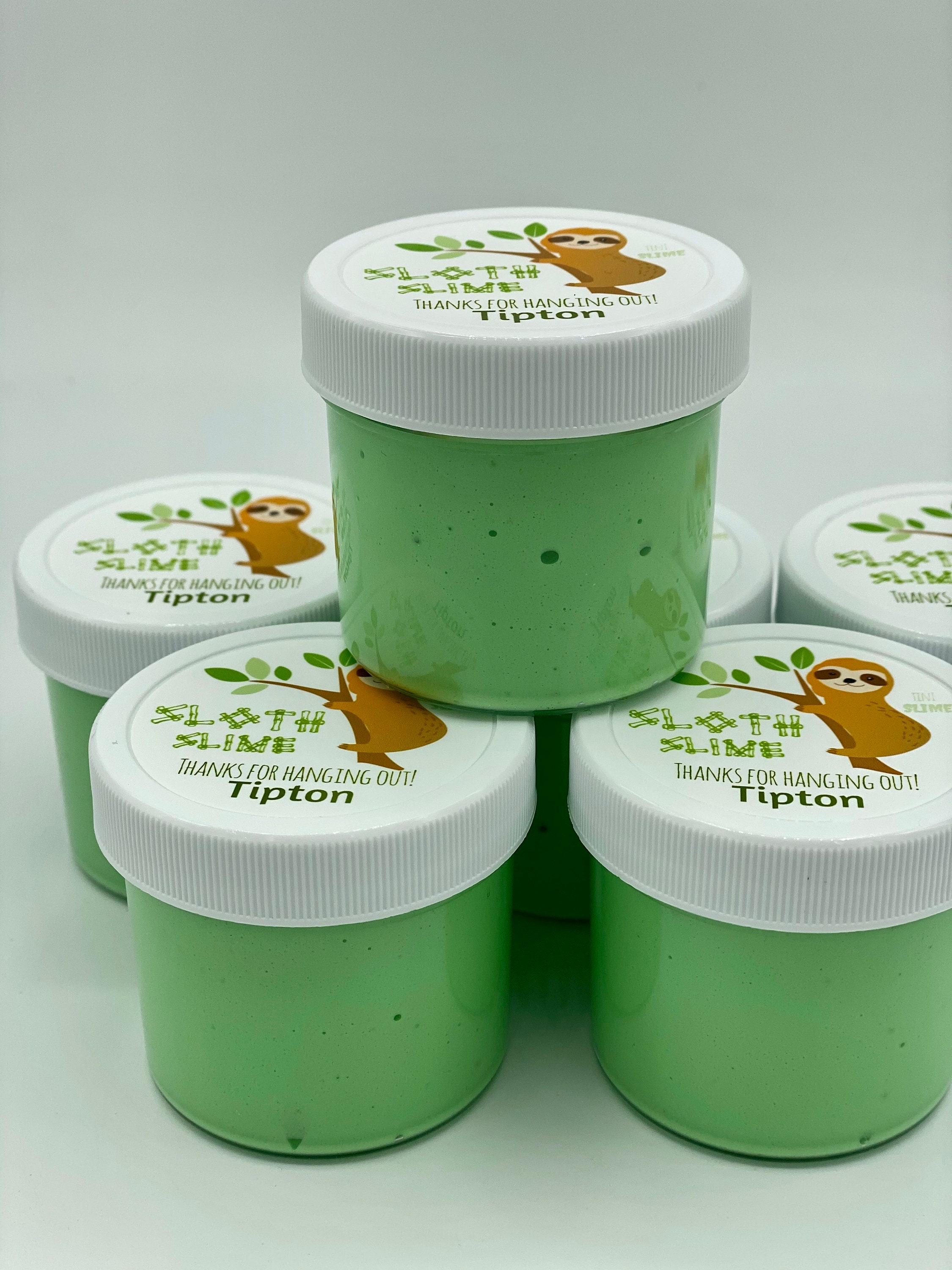 Sloth Slime Party Favors Sloth Party - Etsy