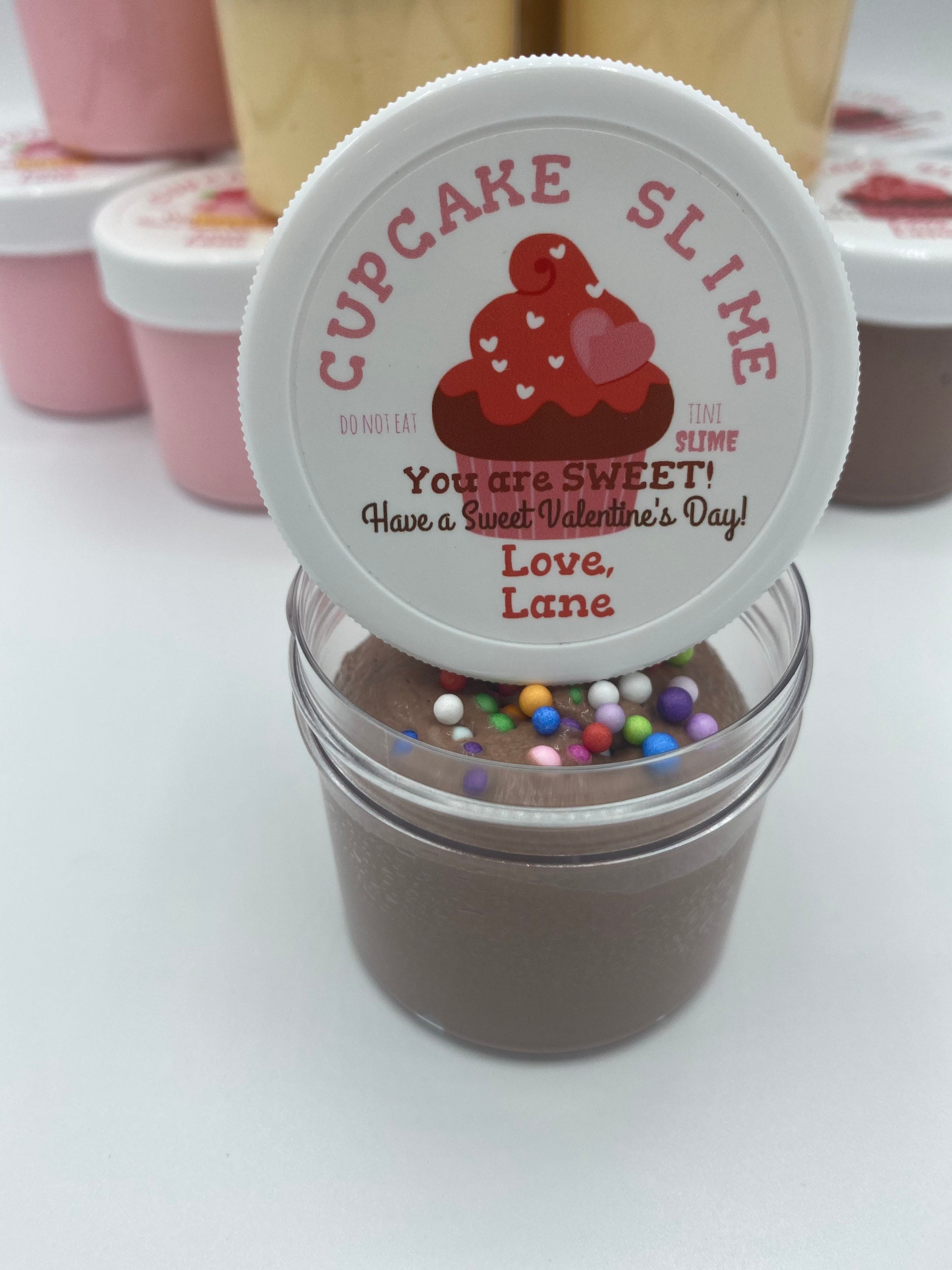 Cupcake Theme Slime Party Favors 6pack - Etsy