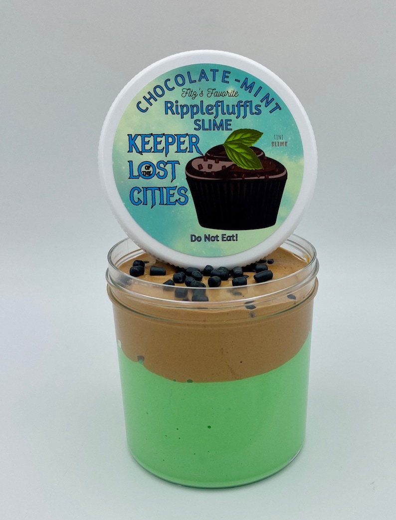 Chocolate-mint Ripplepuff Slime Keeper of the Lost Cities Slime - Etsy