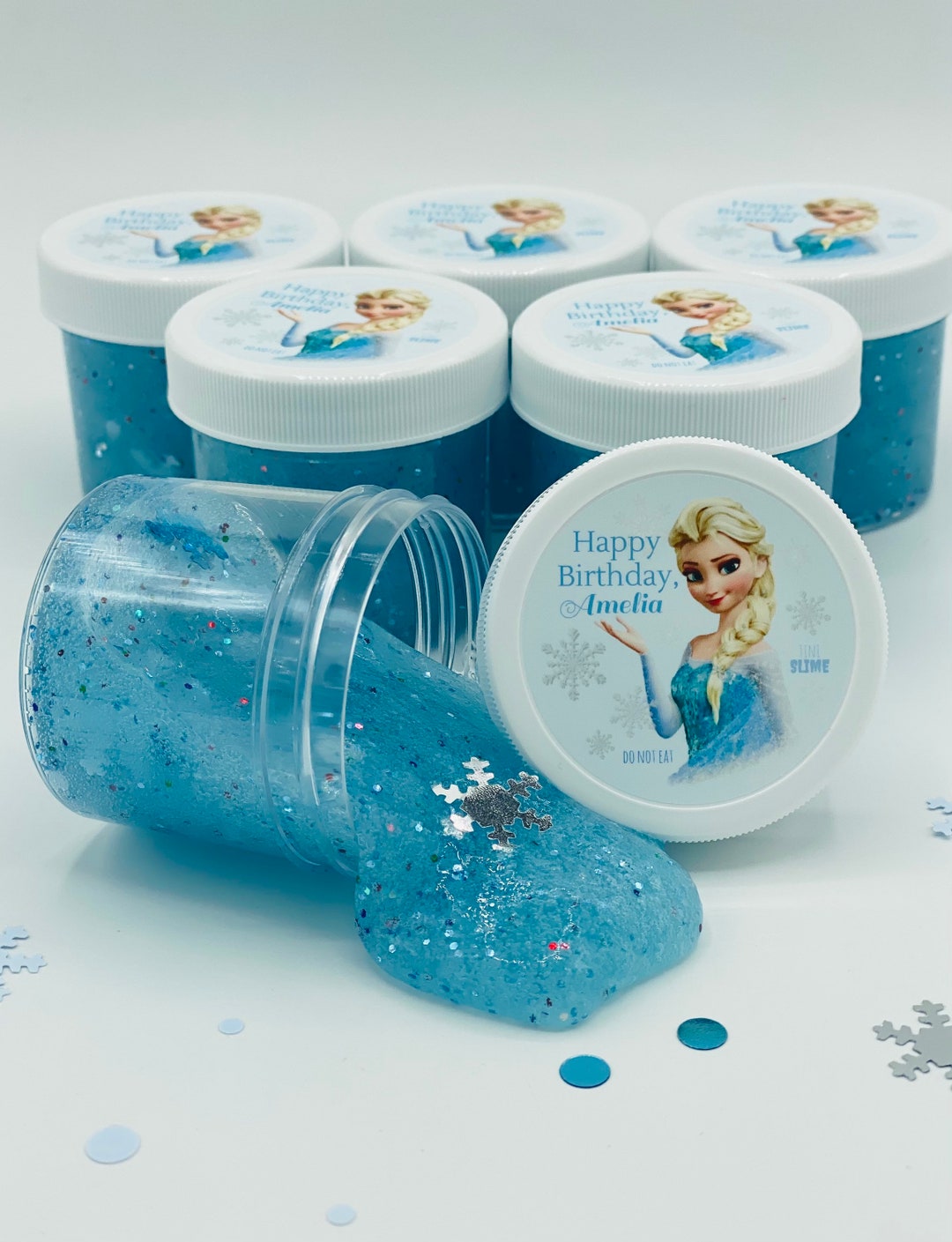Elsa Frozen Princess Glitter Slime Party Favors (6 Pack) - Etsy