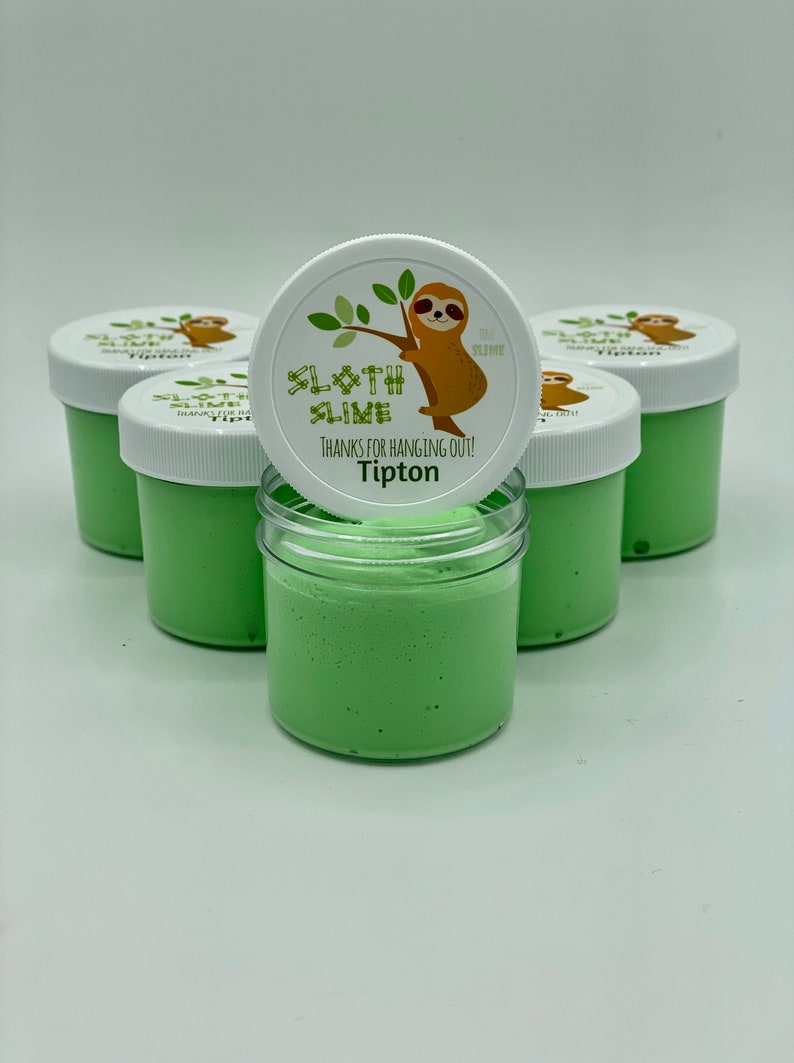 Sloth Slime Party Favors Sloth Party | Etsy