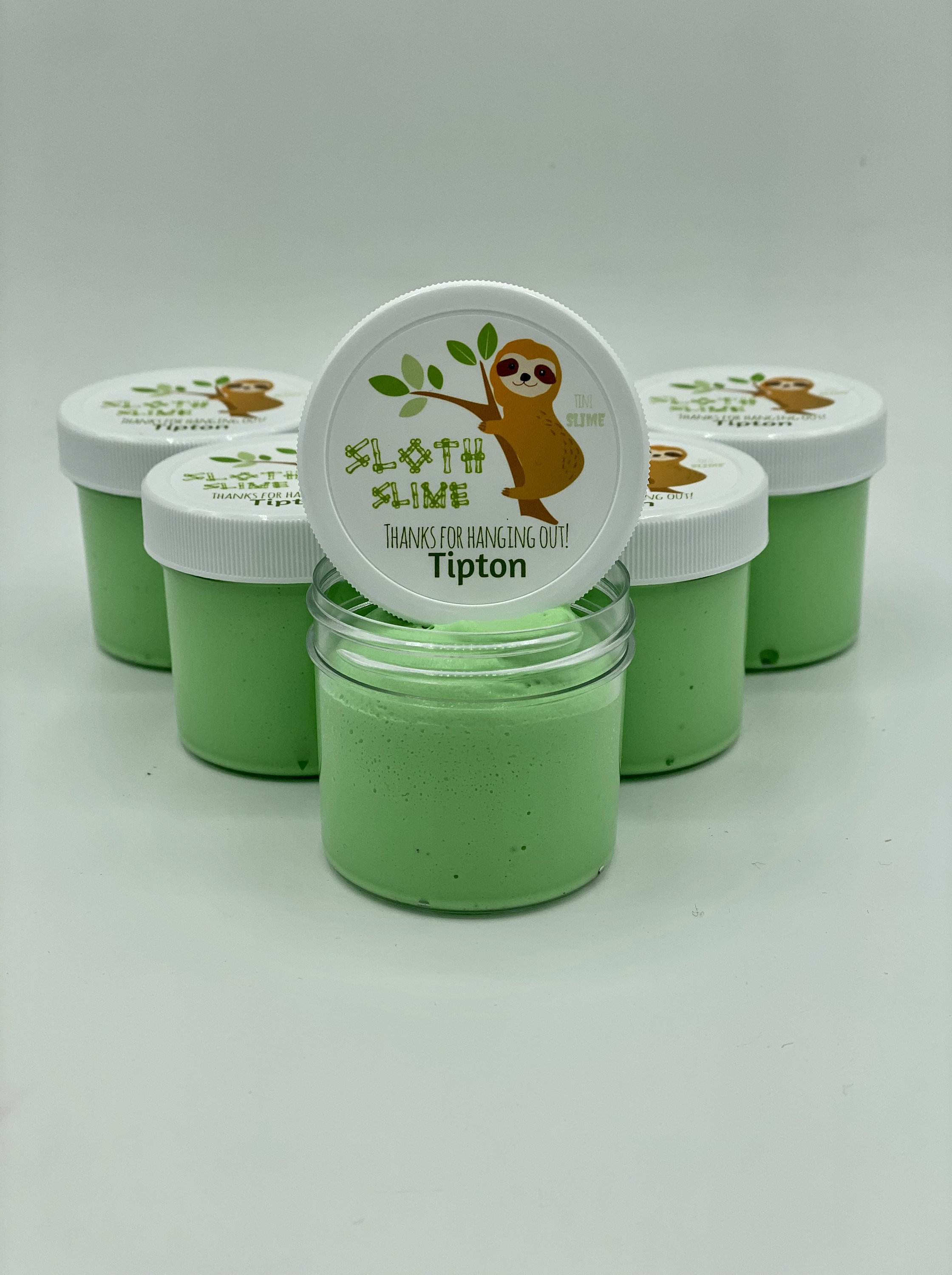 Sloth Slime Party Favors Sloth Party - Etsy