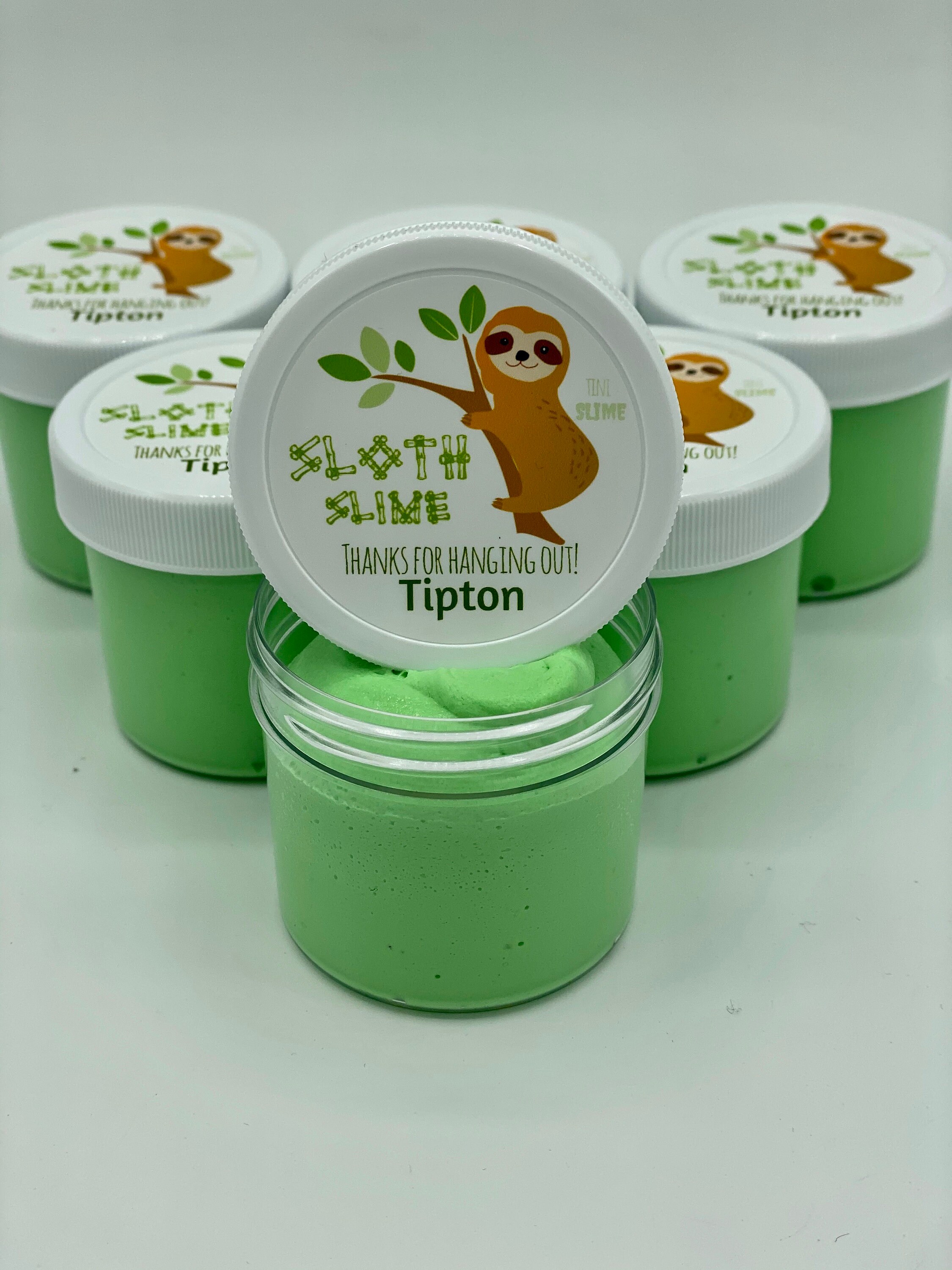 Sloth Slime Party Favors Sloth Party - Etsy