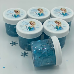 Elsa Frozen Princess Glitter Slime Party Favors (6 Pack) - Etsy