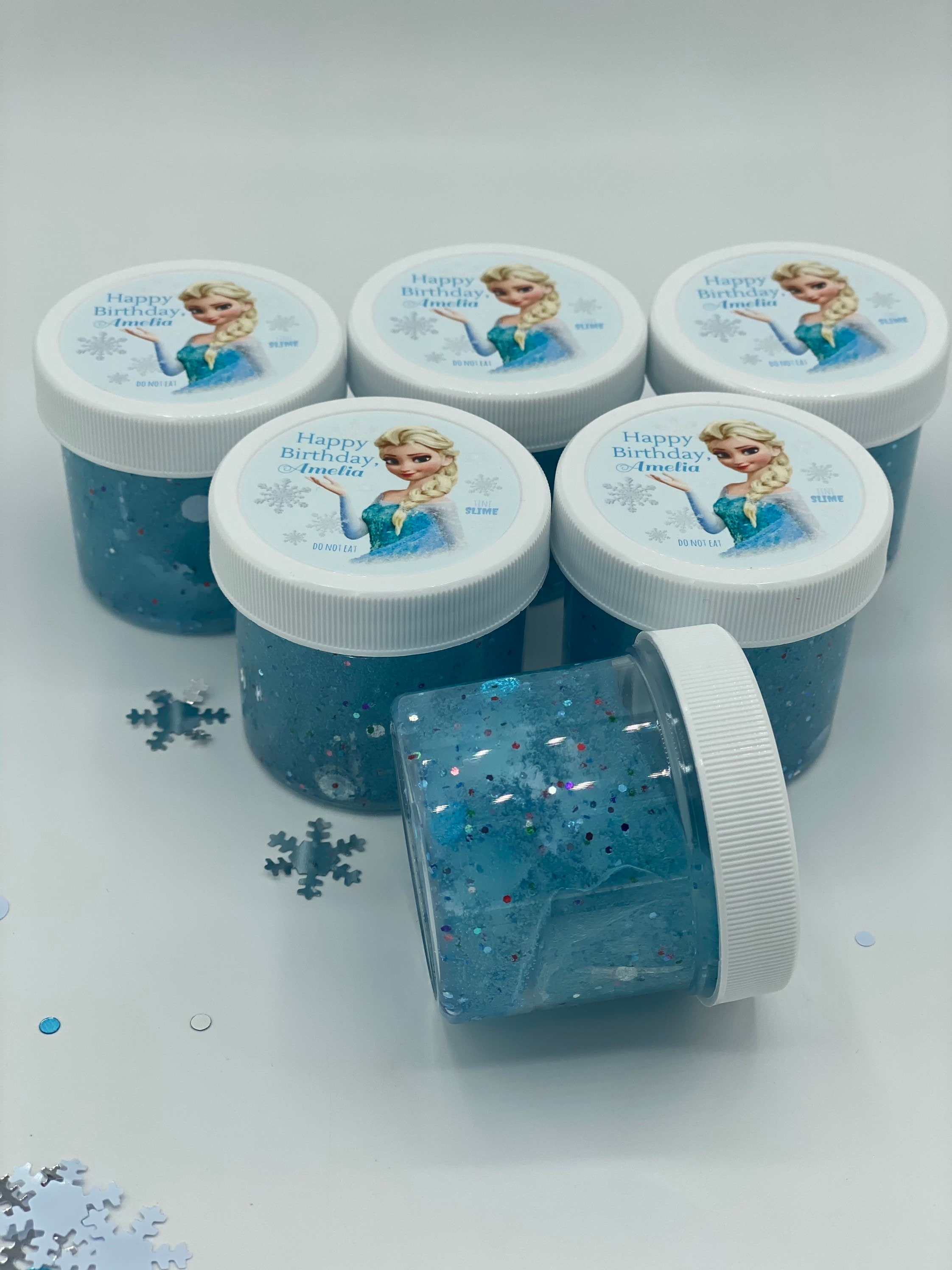 Elsa Frozen Princess Glitter Slime Party Favors (6 Pack) - Etsy