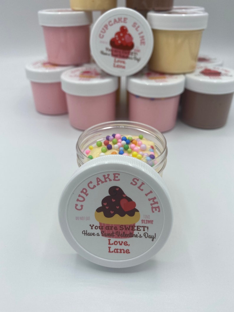 Cupcake Theme Slime Party Favors 6pack - Etsy