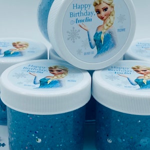 Elsa Frozen Princess Glitter Slime Party Favors (6 Pack) - Etsy