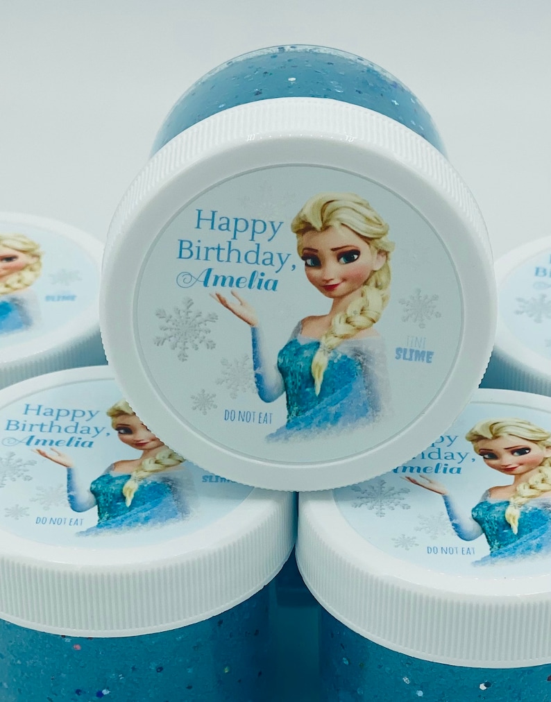 Elsa Frozen Princess Glitter Slime Party Favors (6 Pack) - Etsy