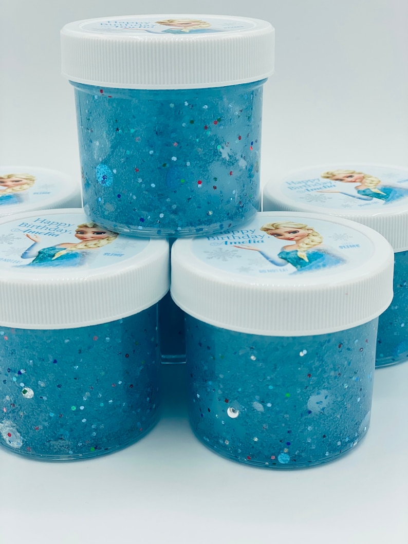 Elsa Frozen Princess Glitter Slime Party Favors (6 Pack) - Etsy