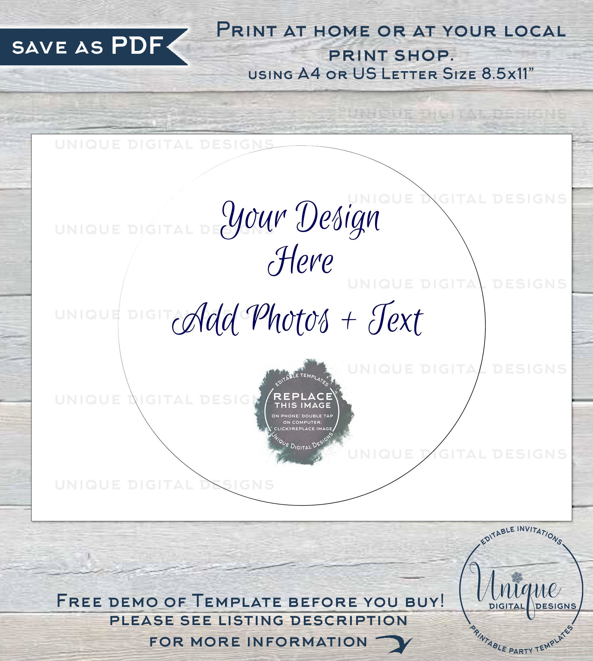 Custom Charger Plate Inserts Editable Menu Cards Weddings - Etsy