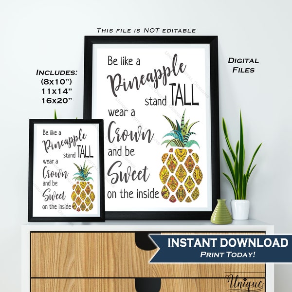 Pineapple Poster - Etsy