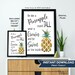 Be Like a Pineapple Sign Pineapple Quote Office Motivational Decor ...