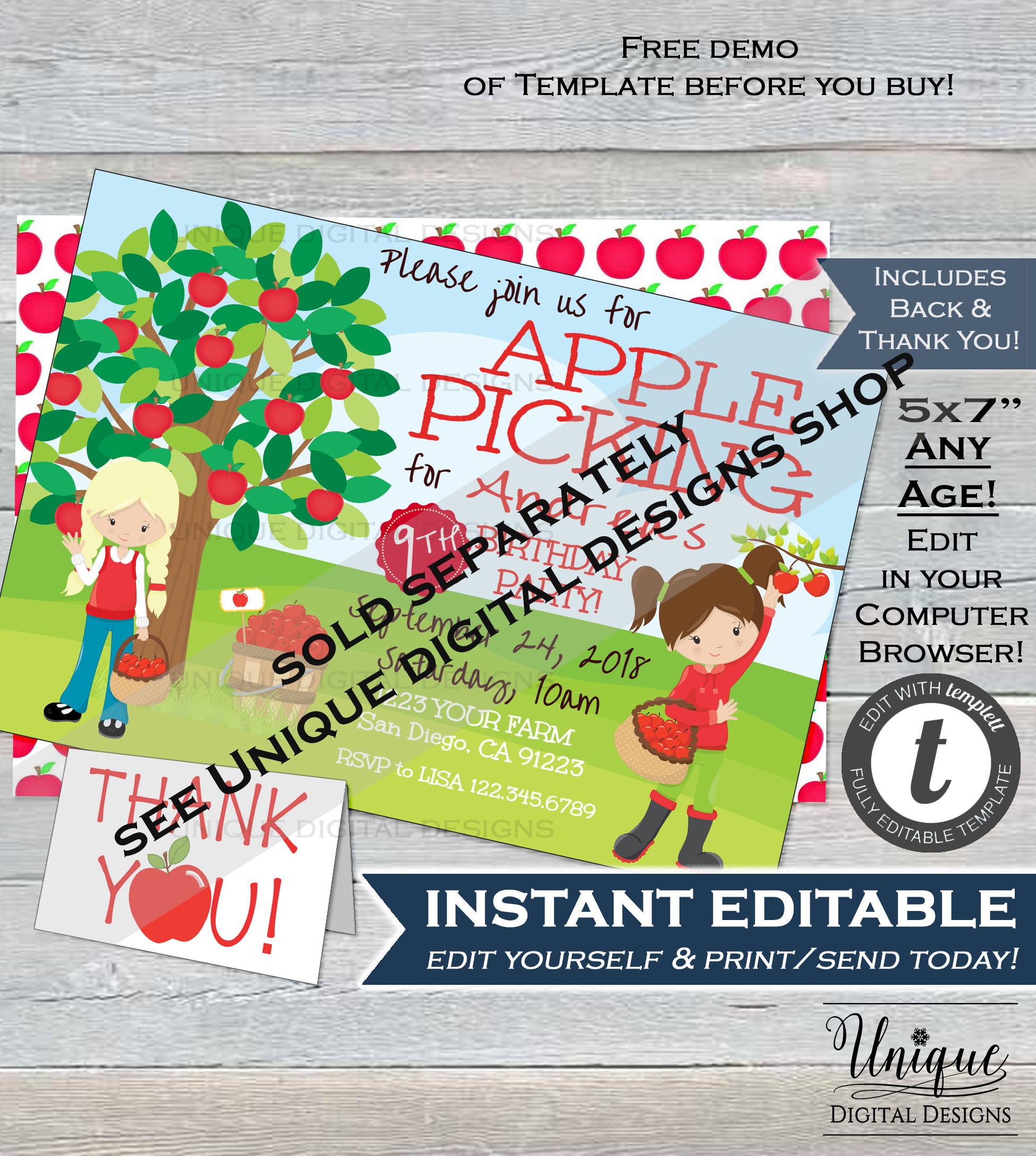 Fall Festival POSTER, Editable Fall Harvest Invitation, Printable ...