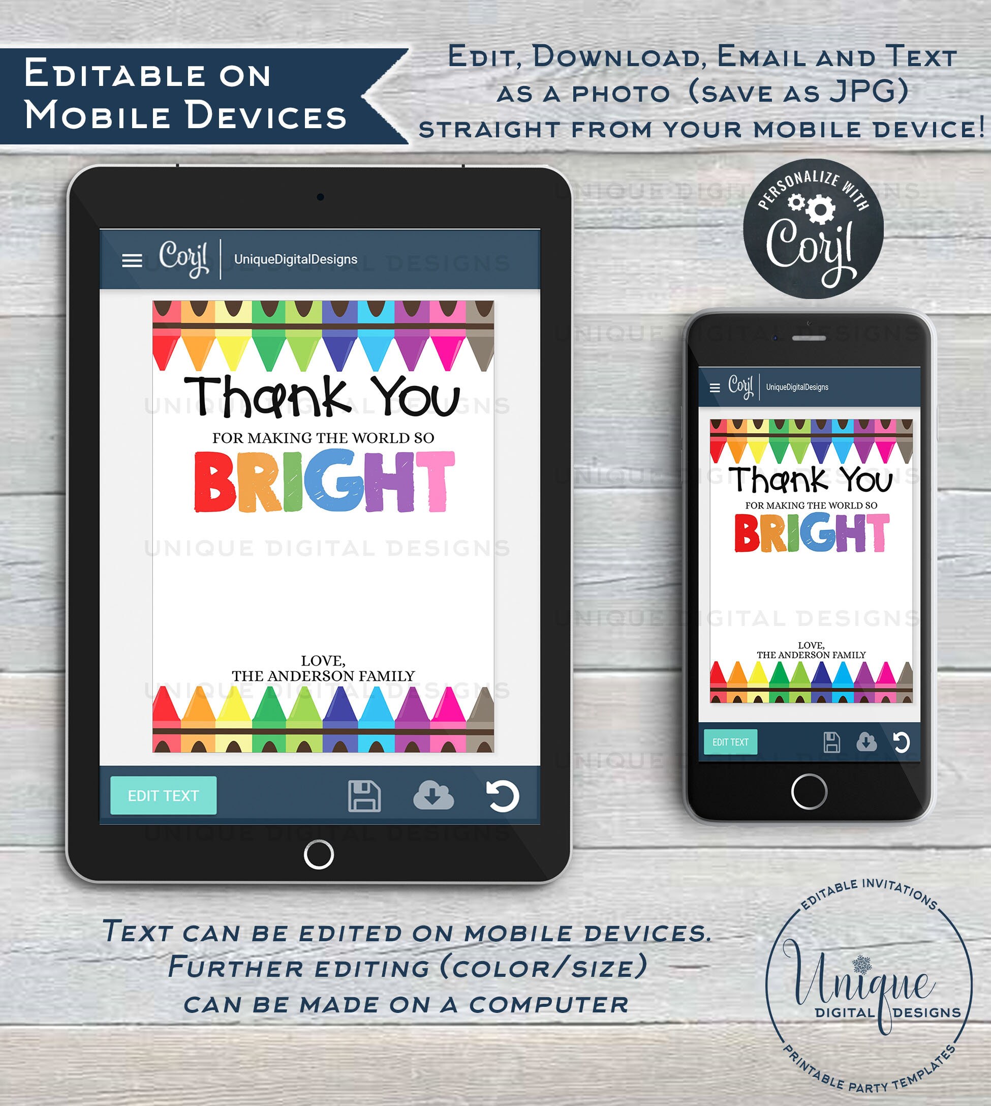 Teacher Gift Card Holder, Editable Staff Thank You Card, Printable ...