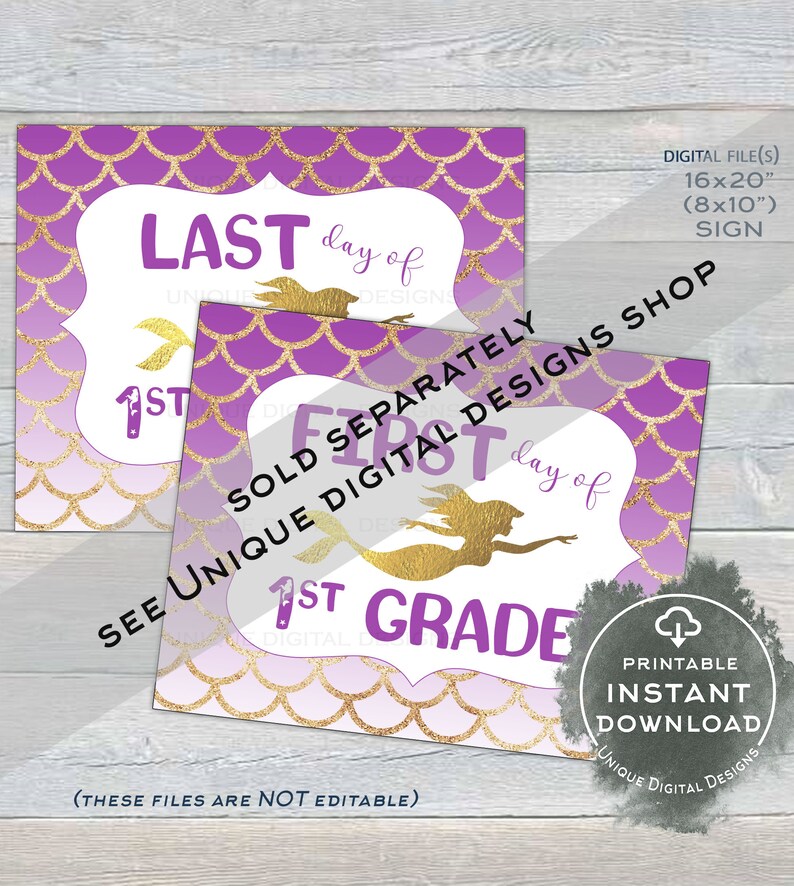 Editable Back to School Signs Reusable First Day Plus Last - Etsy