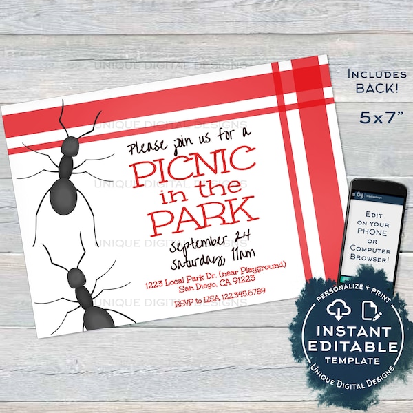 Picnic Ants - Etsy